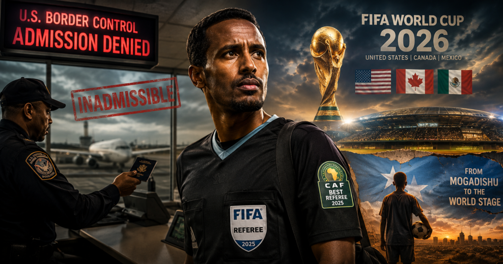 Somali Referee Omar Artan Barred From Entering - Washington Eye
